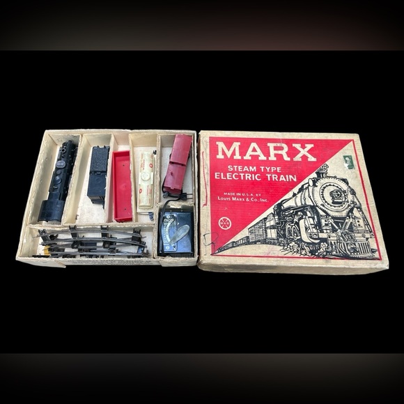 Toys | Vintage Marx Steam Type Electric Train Set Original Box Made In ...